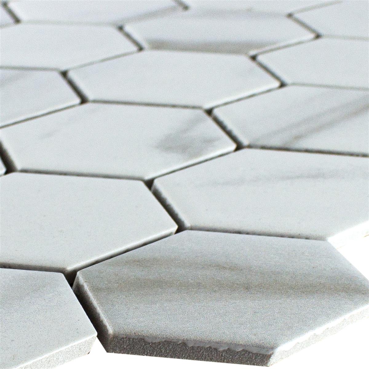 Keramika Mozaik Pločice Hilgard Imitacija Kamen Šesterokut Calacatta