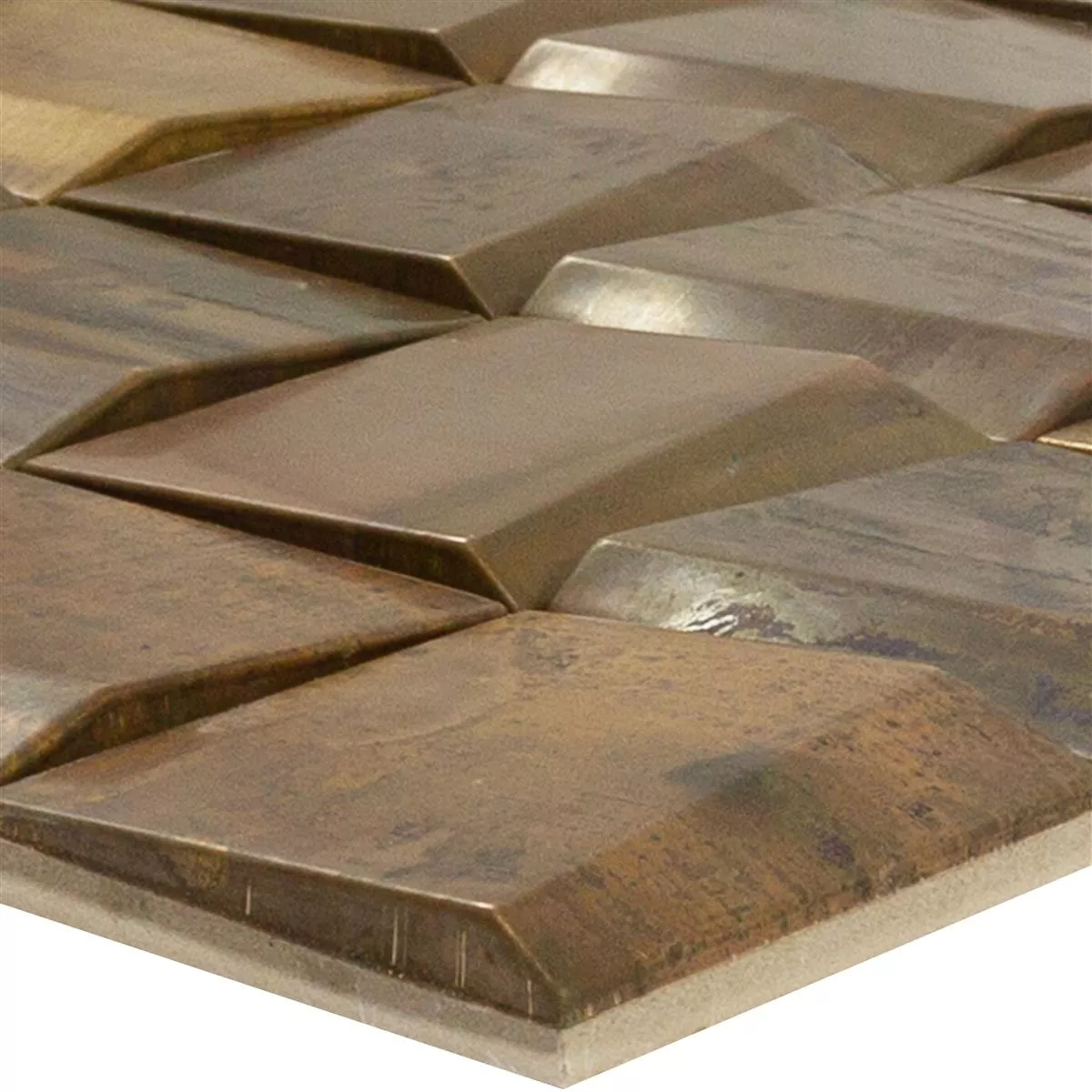 Metal Bakar Mozaik Pločice Copperfield 3D 48x48mm