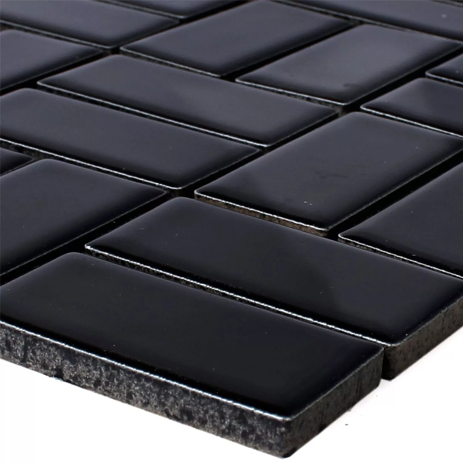 Mozaik Pločice Keramika Cristianos Crna Sjajne